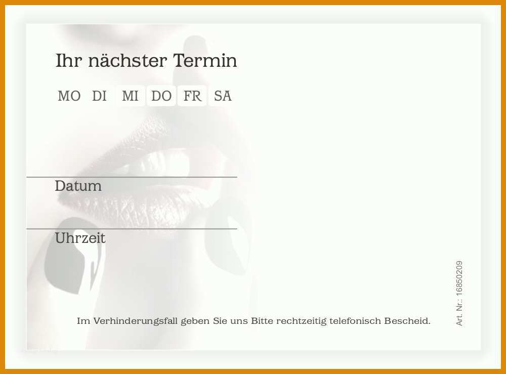 Neue Version 50 Terminzettel Als Terminblock Für Nagelstudio Und 553998 ...